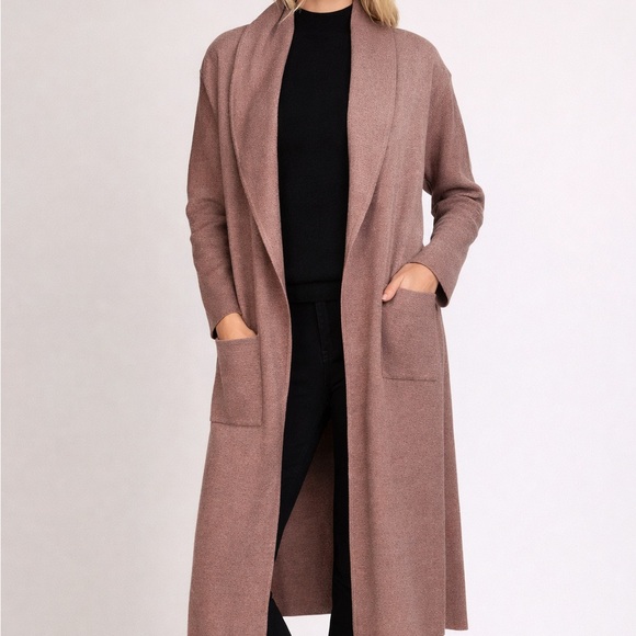 Max Sport | Sweaters | Max Sport Long Knit Cardigan Coat Womens Sz L ...